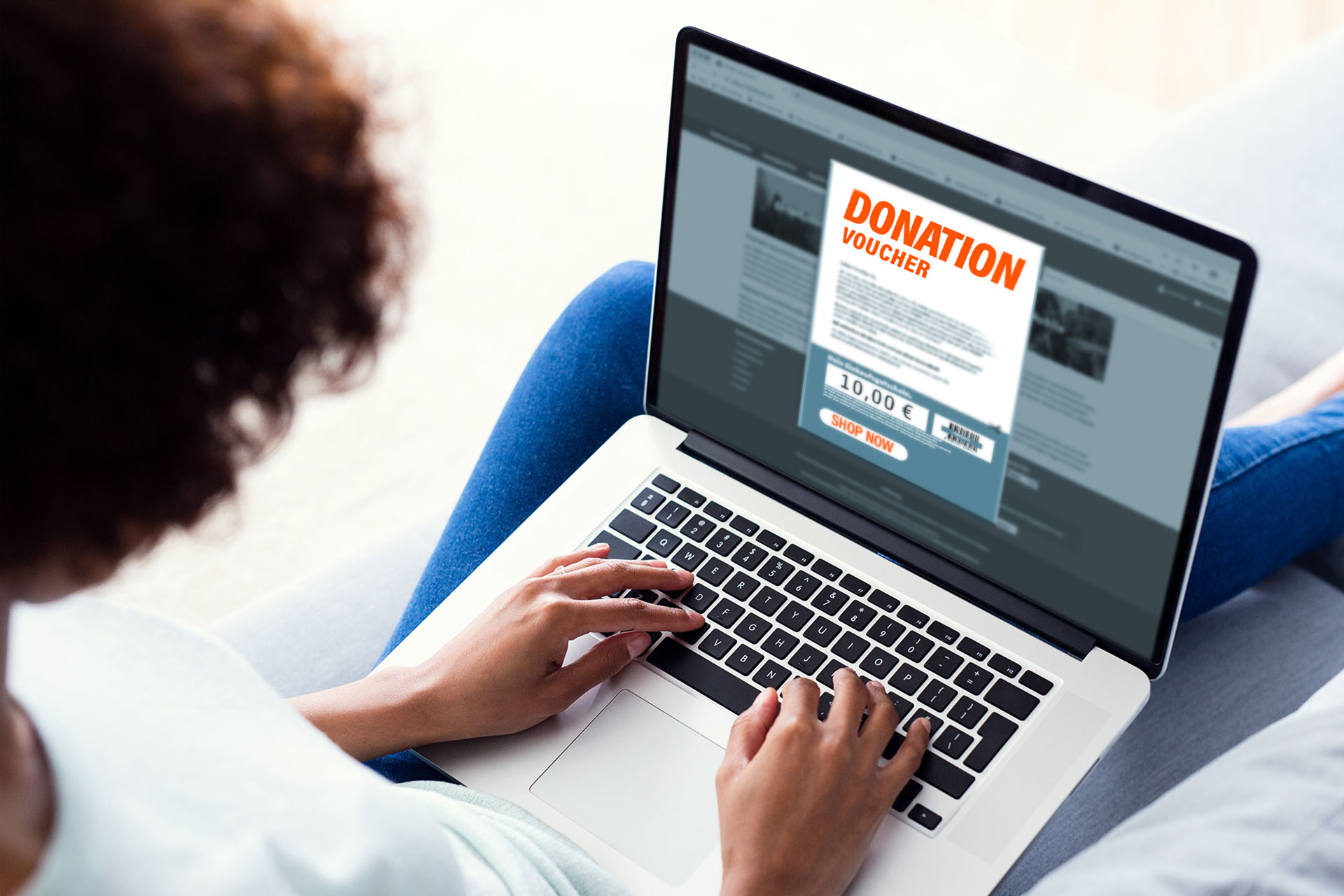 How a digital donation voucher solution can look like in retail