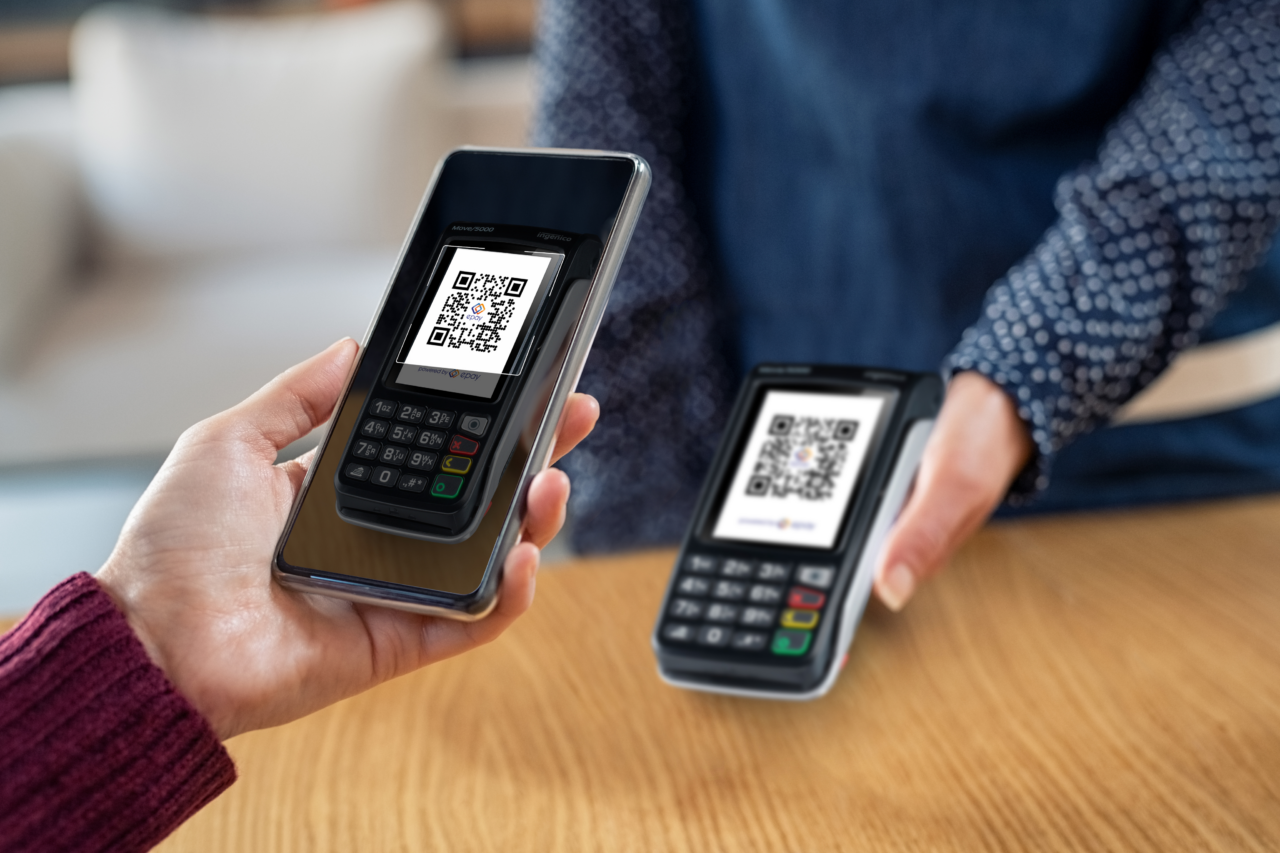 Using the POS terminal's display as ECR screen