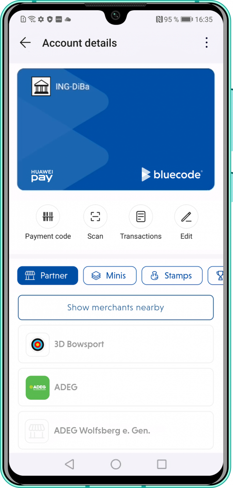 The new payment service Huawei Pay